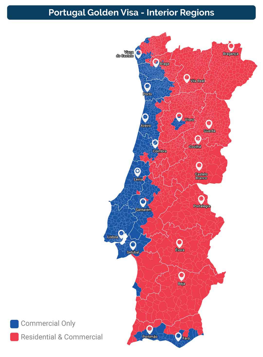 Portugal Low Density Areas: Where Do You Need to Invest
