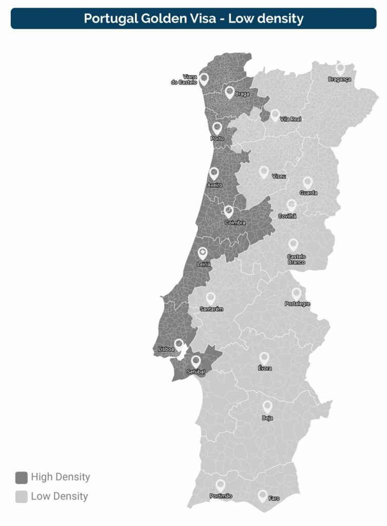 Portugal Low Density Areas: Where Do You Need to Invest